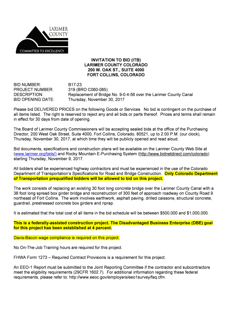 Fillable Online INVITATION TO BID (ITB) 200 W. OAK ST., SUITE 4000 BID ... Fax Email Print ...