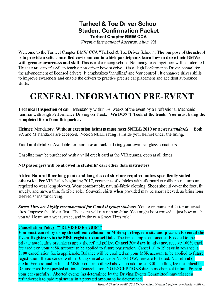 Fillable Online GENERAL INFORMATION PRE-EVENT Fax Email Print - pdfFiller