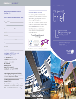 Fillable Online MQ Health: a new name for a new ... - Macquarie ...