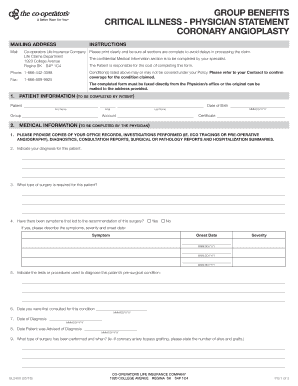 Fillable Online GROUP CRITICAL ILLNESS INSURANCE Claim Forms and ...