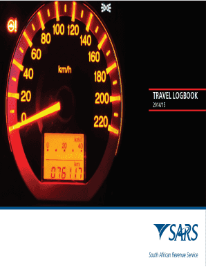 Fillable Online Travel e-log book- SARS Logbook used to claim a ...