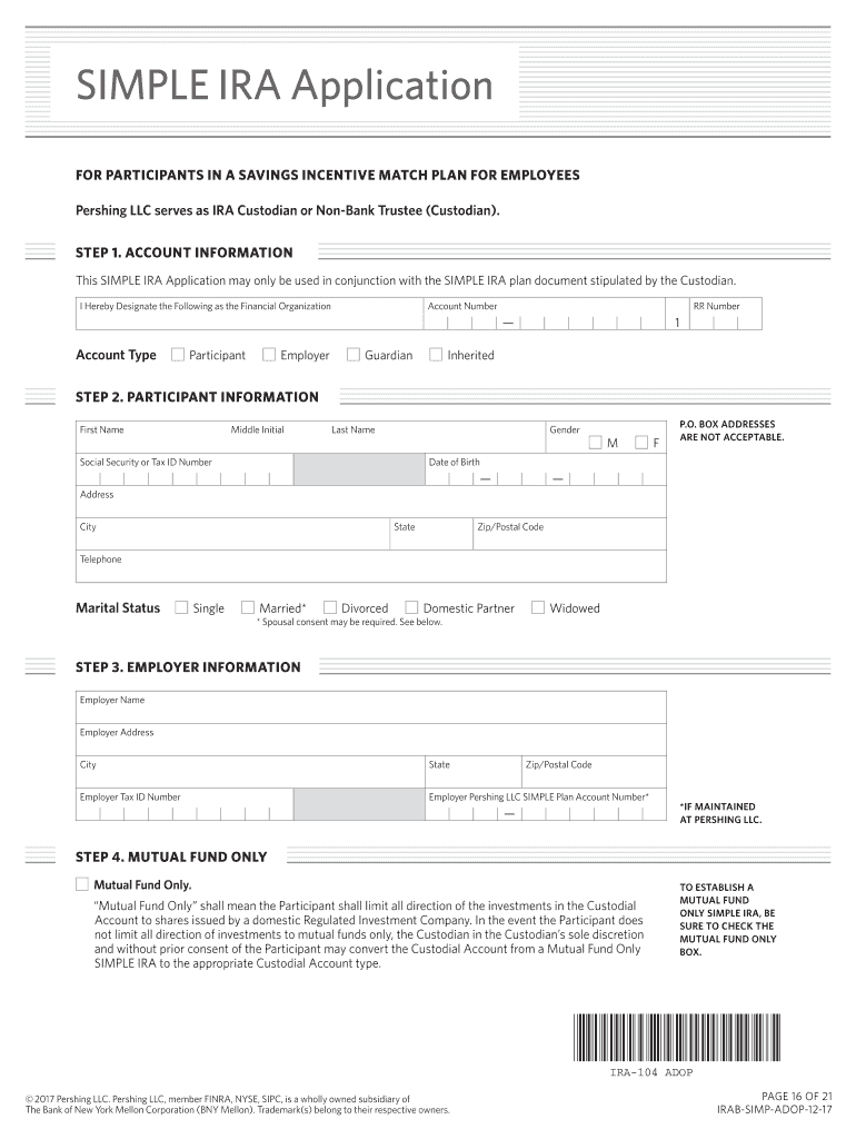 Fillable Online Form 5305-SA (Revised April 2017) under section 408(p ...