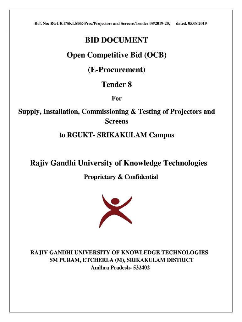 Fillable Online Tender Document for Procurement of UPS, Projector ... - Nielit Fax Email Print ...