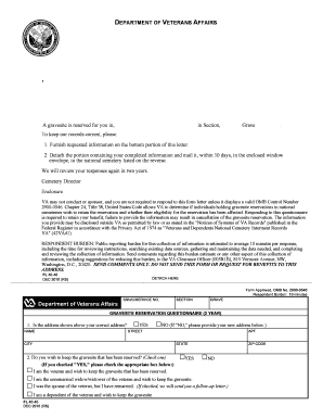 Fillable Online A VA Form 40-1330, Claim for Standard ... - Veterans ...