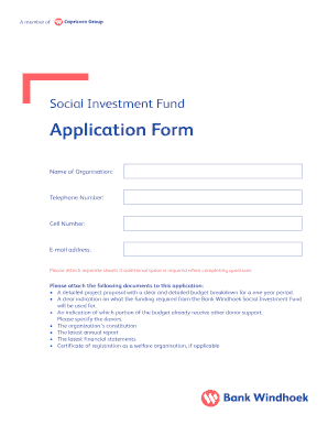 Fillable Online SIF application form .indd Fax Email Print - pdfFiller