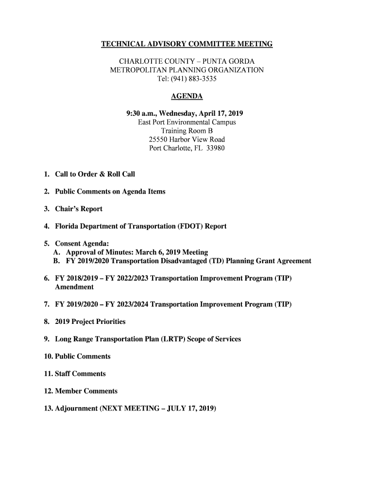 Fillable Online MPOAC The Florida Metropolitan Planning Organization ...