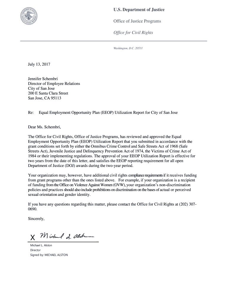 Fillable Online Equal Employment Opportunity Plan (EEOP) - City of San ...