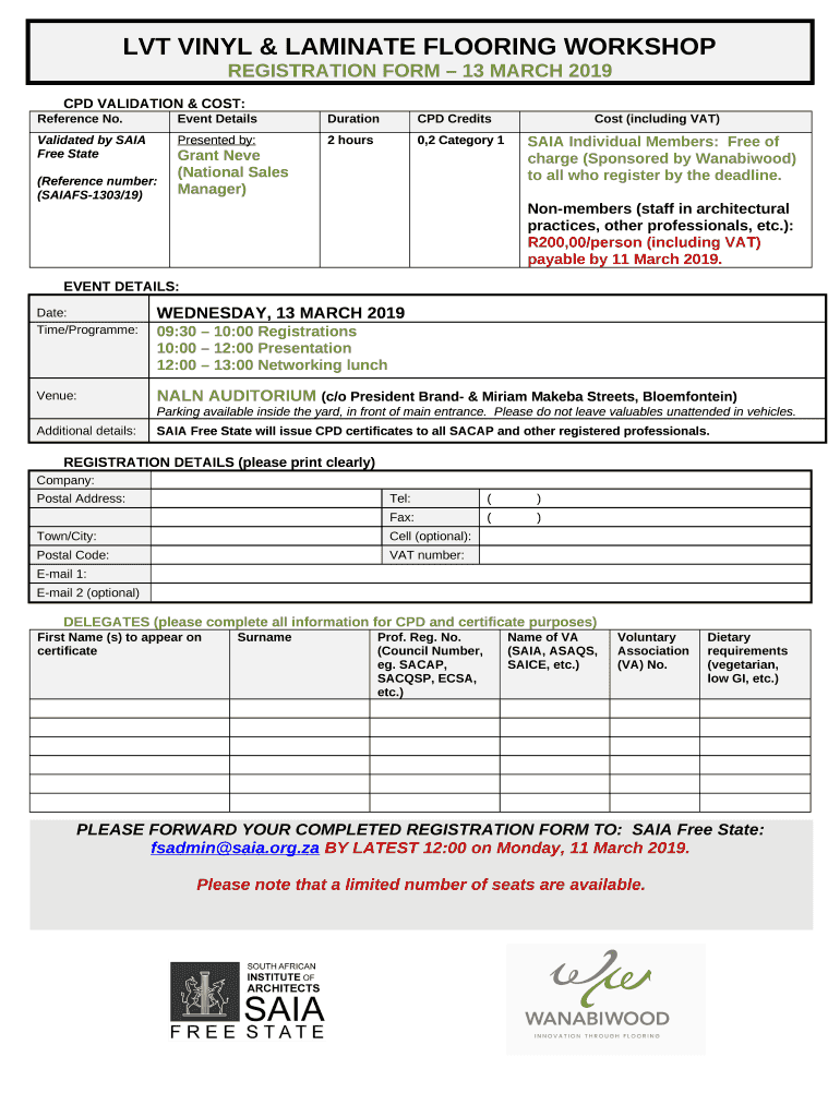 JBCC SEMINAR REGISTRATION Doc Template | pdfFiller