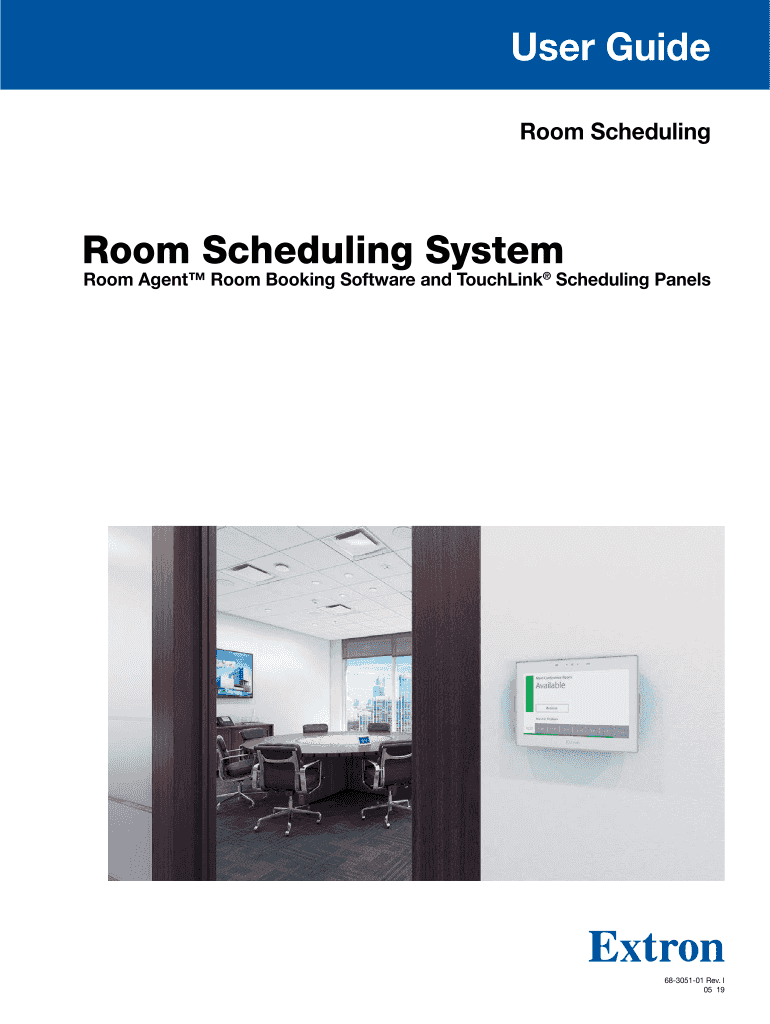 Fillable Online Extron Room Scheduling System User Guide, rev. Fax ...
