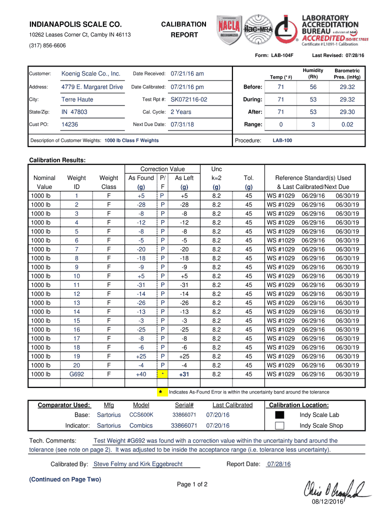 Fillable Online INDIANAPOLIS SCALE CO Fax Email Print - pdfFiller