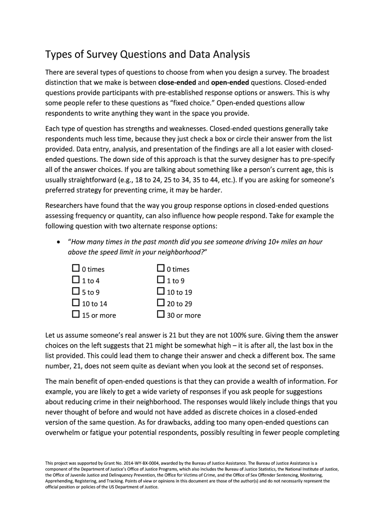 Fillable Online Survey Questions: Examples and Sample Survey Questions ...