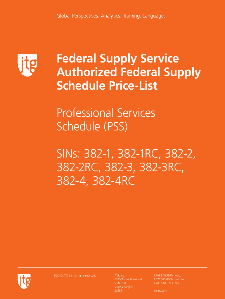 Fillable Online Federal Supply Service Authorized Federal Supply ...