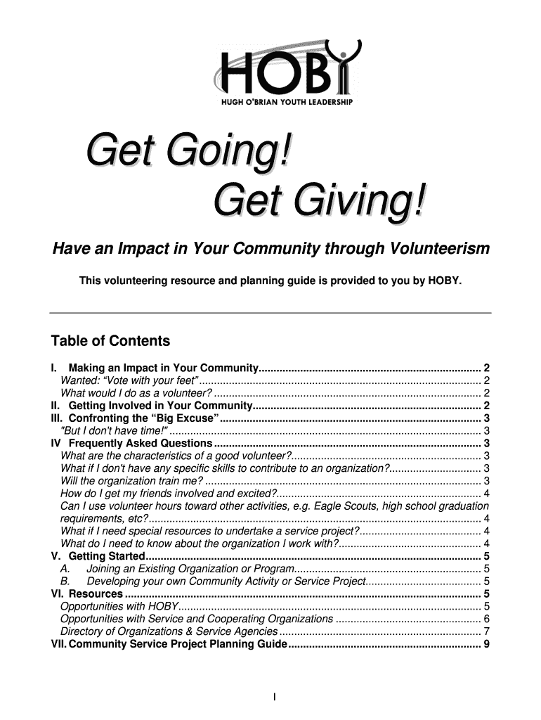Fillable Online Community Service: Giving Back to the Community By ...