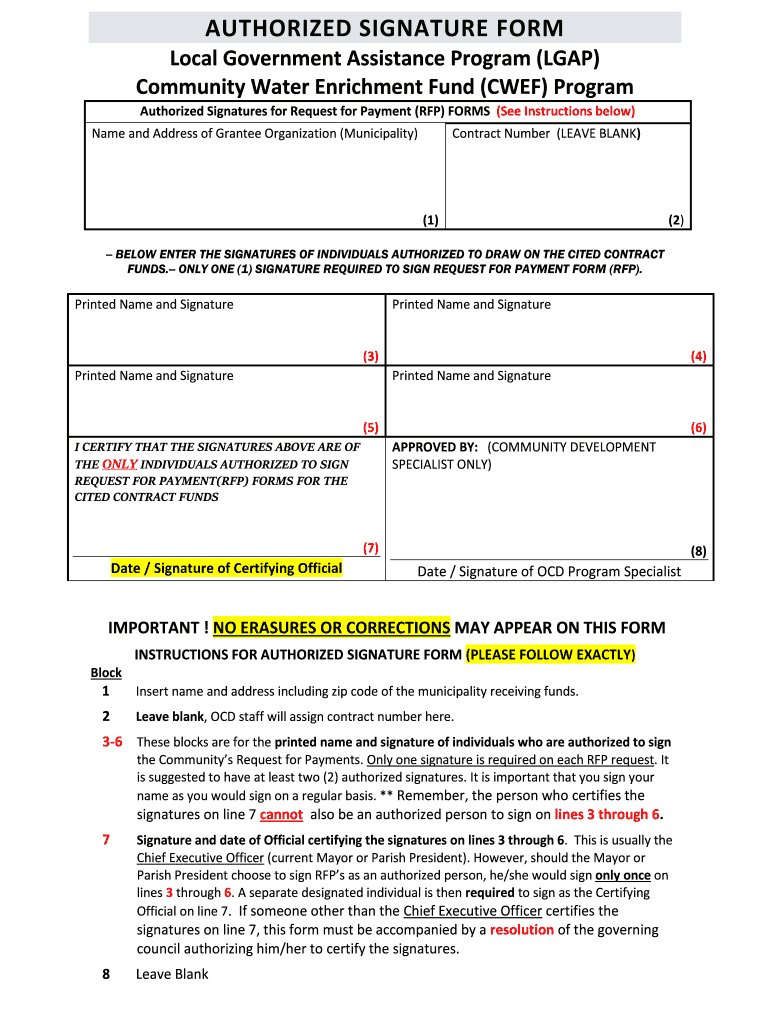 Fillable Online lgap-cwef revised signature form 2019 Fax Email Print ...