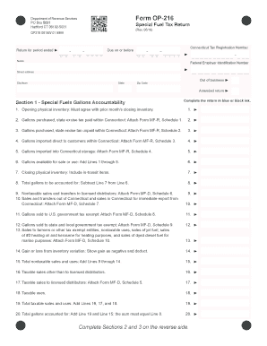 Fillable Online Form OP-216 - CT.gov Fax Email Print - pdfFiller