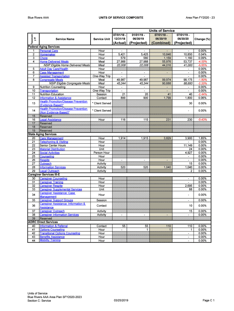 Fillable Online dhhs ne BRAAA SFY 20 Area Plan Budget Template.xlsx Fax Email Print - pdfFiller
