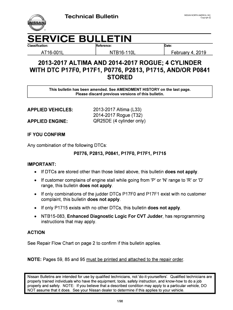 P0841 Nissan Rogue 2016 - Fill and Sign Printable Template Online | US ...