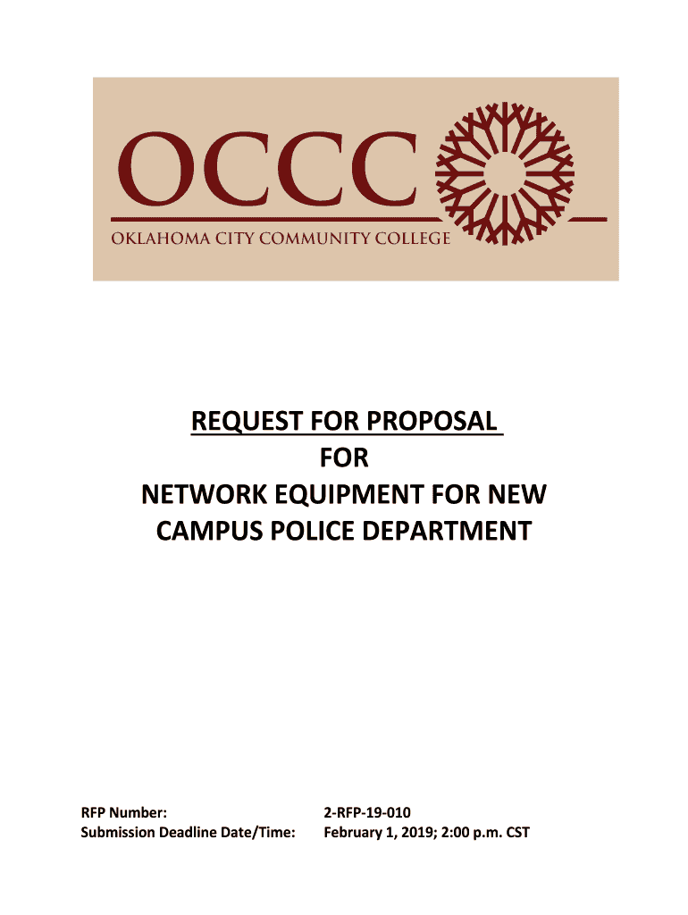 Fillable Online request for proposal for network equipment for ... - OCCC.edu Fax Email Print ...
