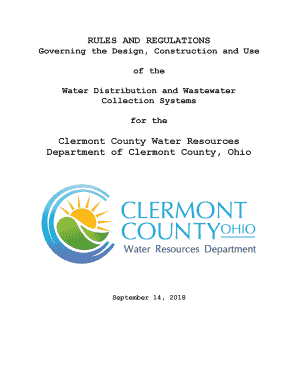 Fillable Online wrd clermontcountyohio Rules and Regulations - Clermont ...