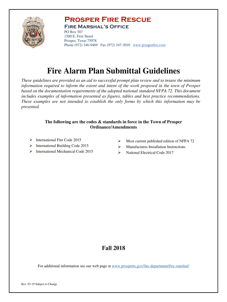Fillable Online Fire Alarm Design Submittal Document Fax Email Print ...
