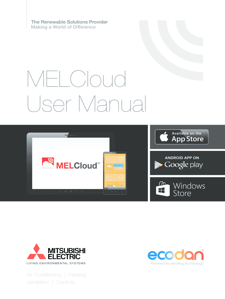 Fillable Online library mitsubishielectric co MELCloud: the app for ...
