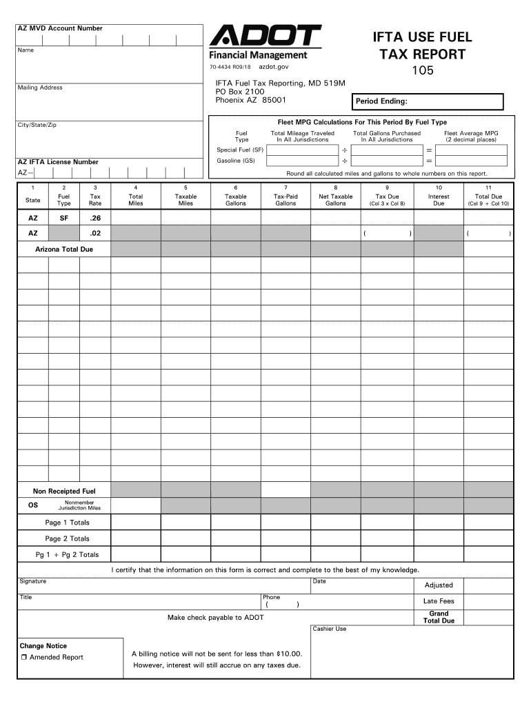 Fleet MPG Calculations For This Period By Fuel Type: Fill out & sign ...