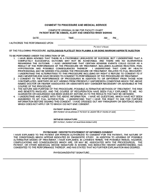 Fillable Online prp Consent Form.doc Fax Email Print - pdfFiller