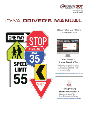 Fillable Online Iowa Driver's License Practice Test - Iowa DOT Fax ...