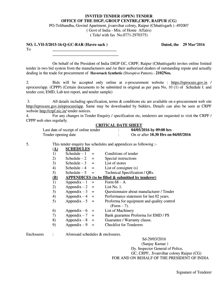 Fillable Online crpf gov Fillable Online G.I. PIPE Fax Email Print - PDFfiller Fax Email Print