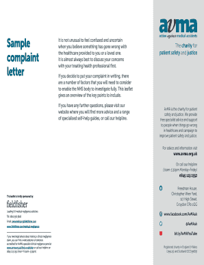 Fillable Online Sample - avma.org.uk Fax Email Print - pdfFiller