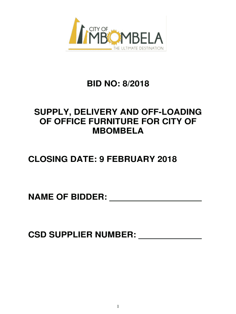 Fillable Online Request for quotation for the supply of a Desktop ...