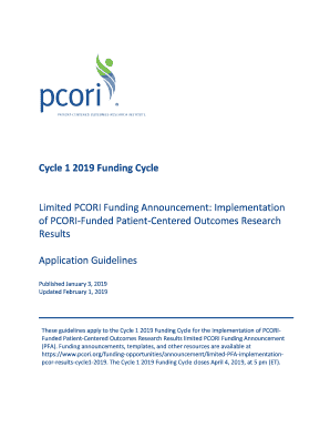 Fillable Online Implementation of Findings from PCORI's Major Research ... Fax Email Print ...