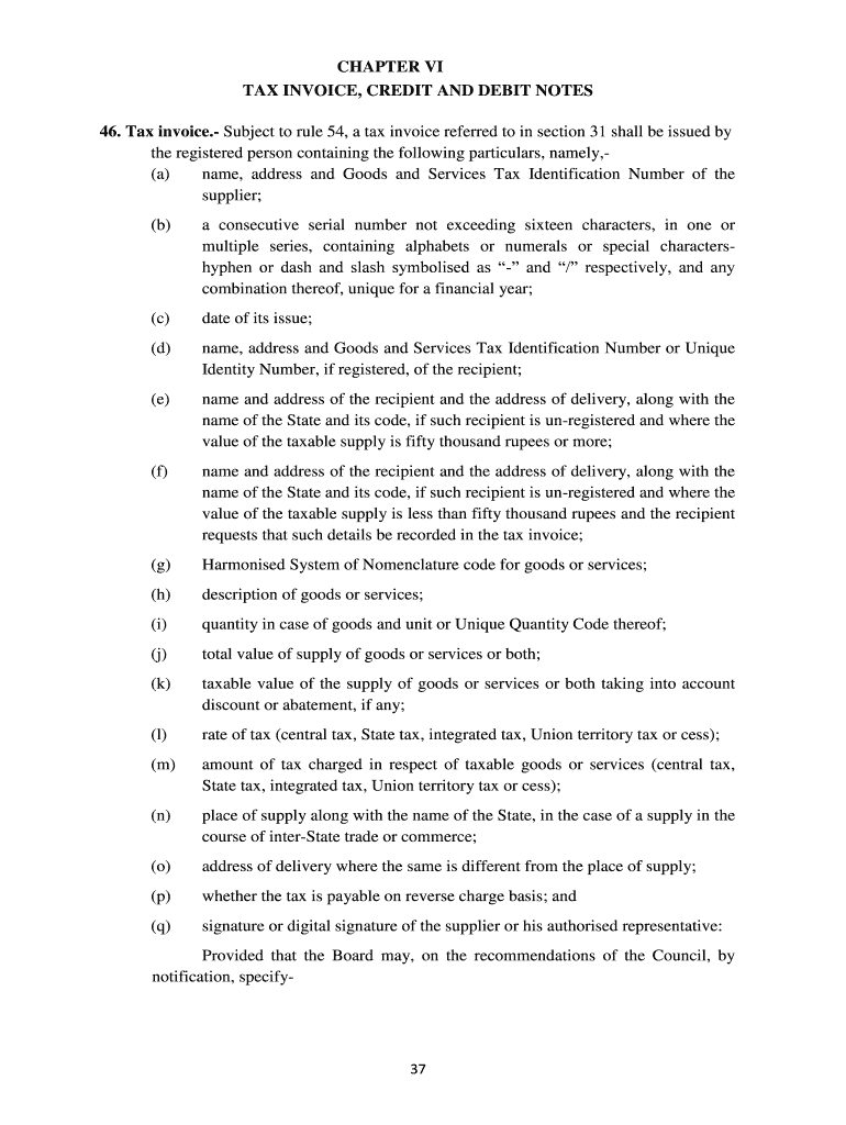 Fillable Online - Subject to rule 54, a tax invoice referred to in ...