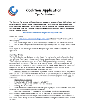 Fillable Online Which Colleges Accept the Coalition Application (AKA ...