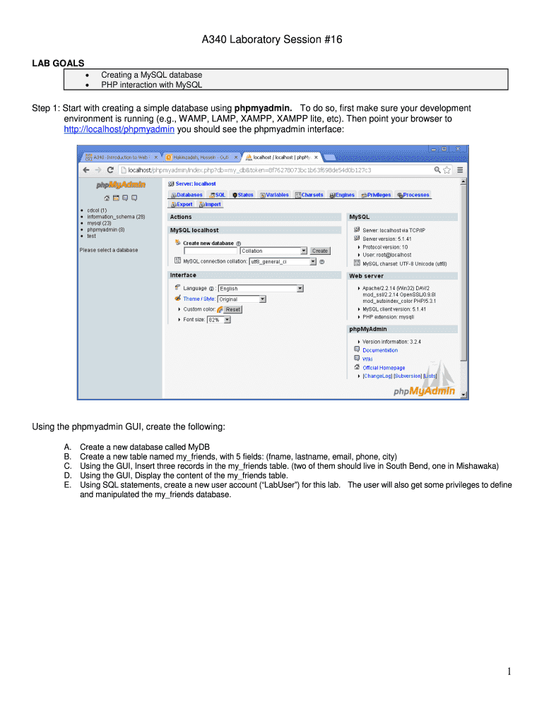 Fillable Online Cs Iusb How To Connect Php And Mysql Step By Step With Example Fax Email