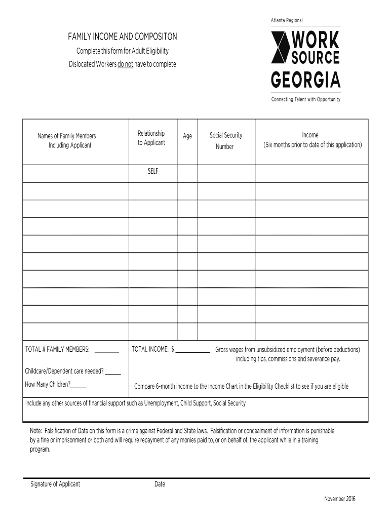 Fillable Online Workforce Innovation and Opportunity Act (WIOA ...