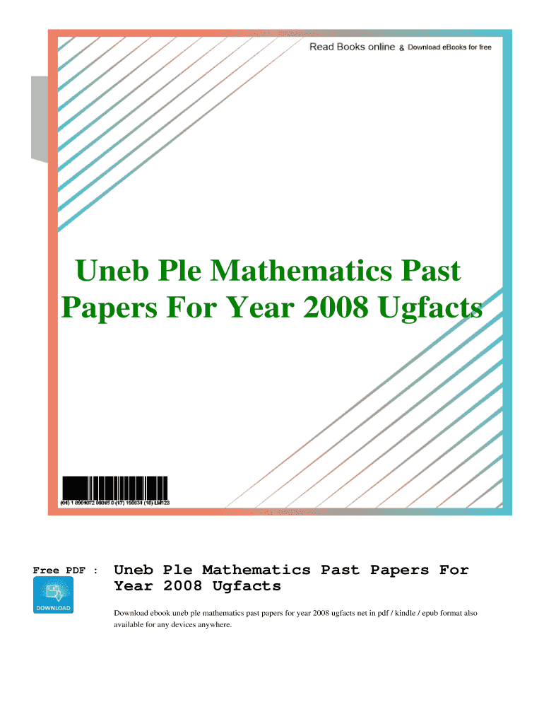 Ple Mathematics Past Papers Pdf - Fill Online, Printable, Fillable ...