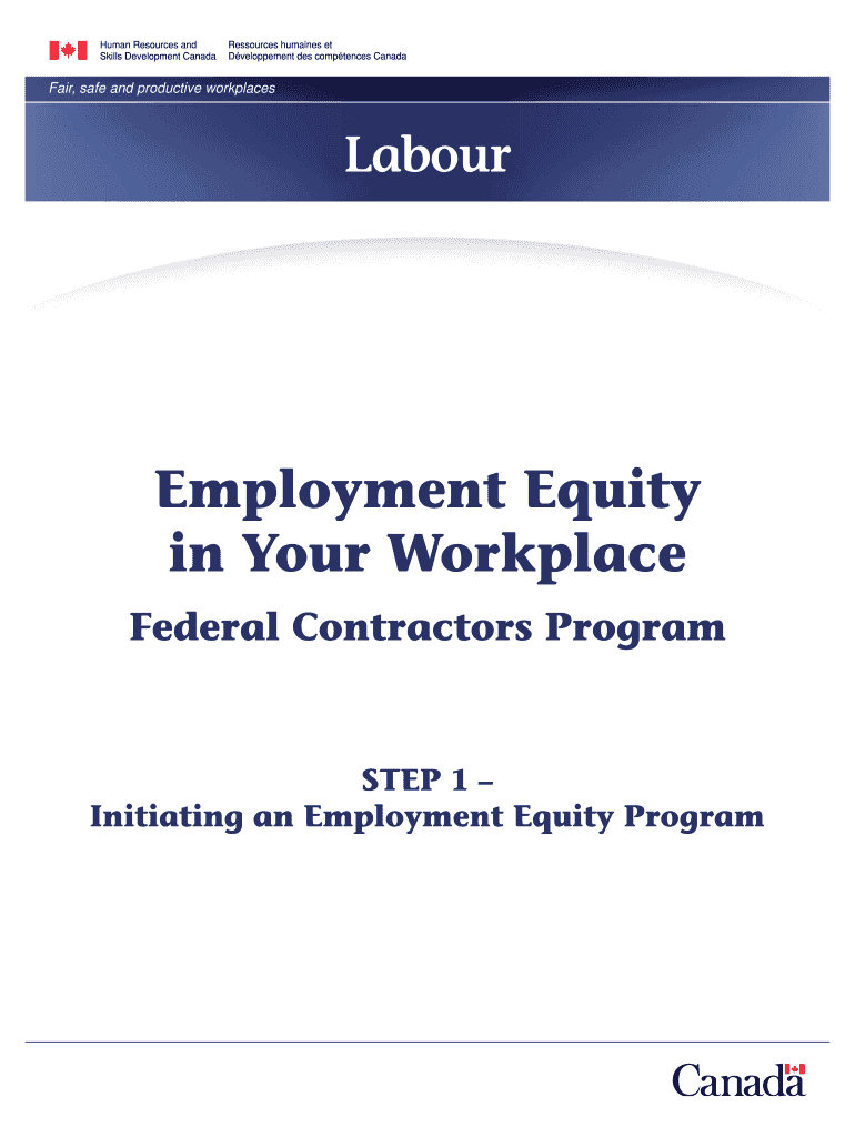 Fillable Online publications gc Understanding Employment Equity - Fact ...