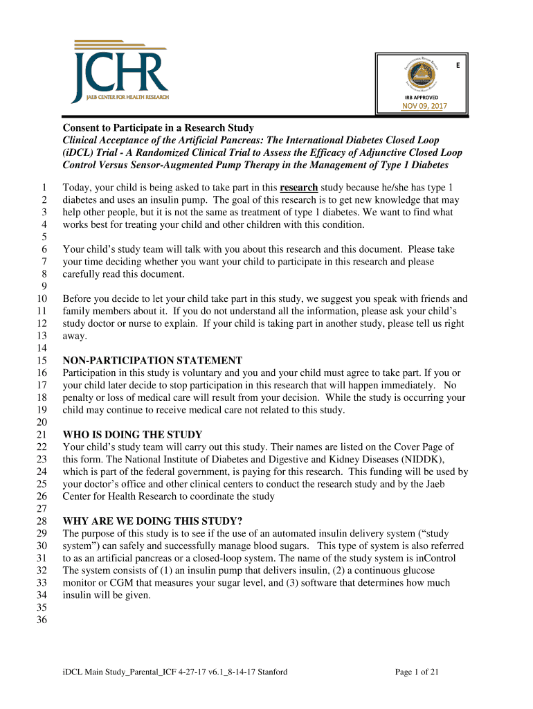 Fillable Online med stanford ICF Template Fax Email Print - pdfFiller