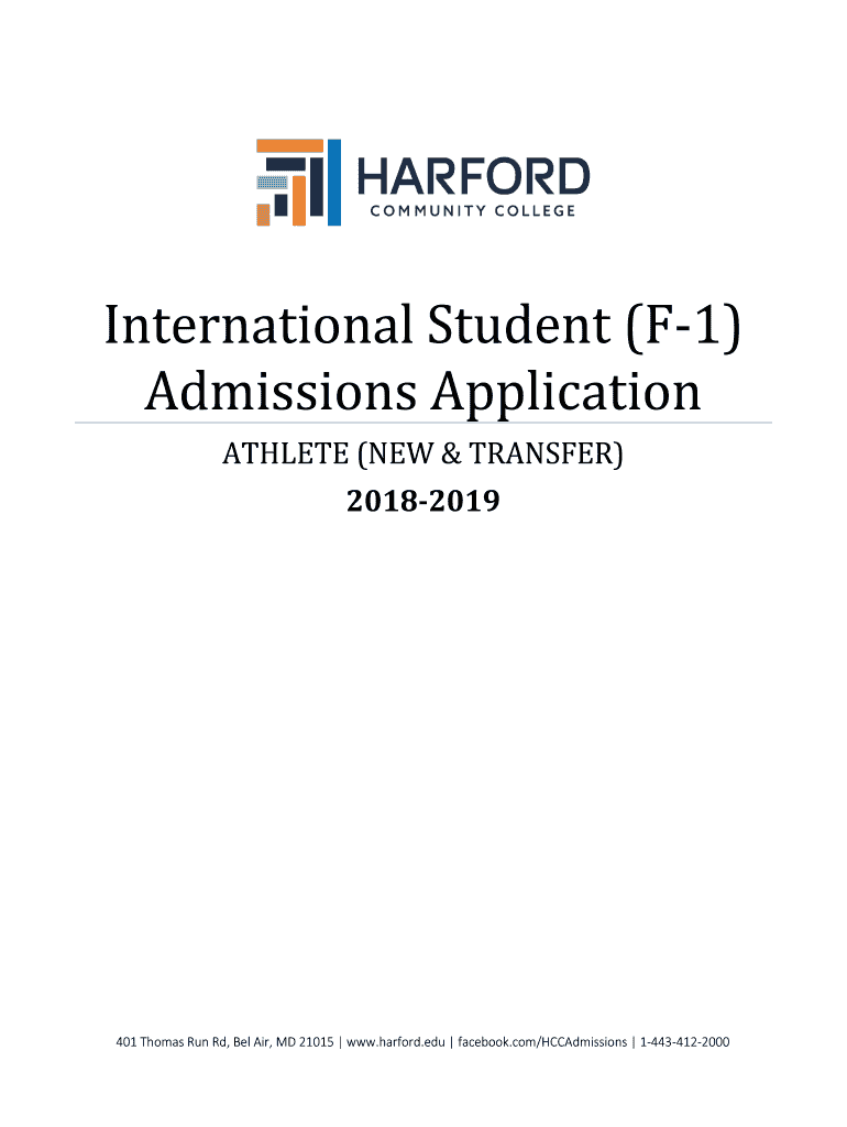 Fillable Online Prospective Student-Athlete Form - Harford Community ...