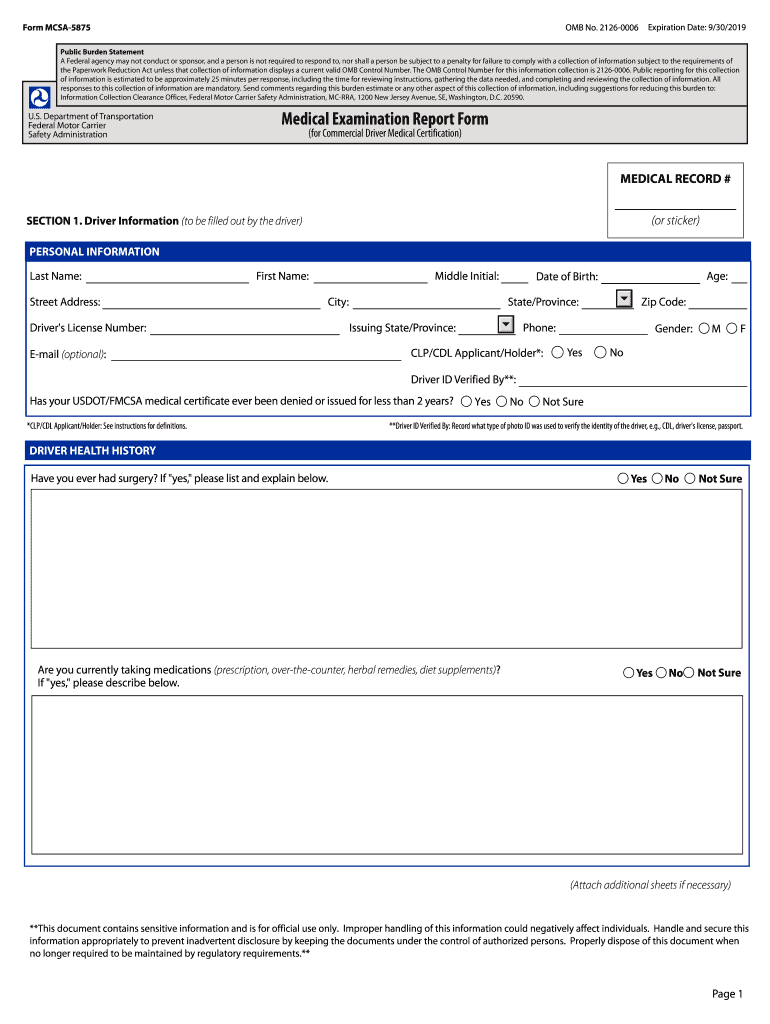 Fillable Online Editable mcsa 5875 printable form Forms and Document ...