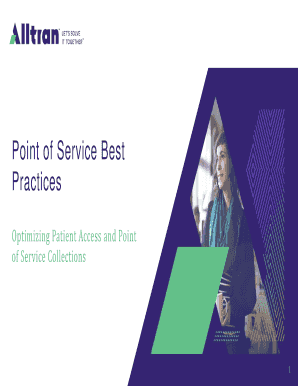 Fillable Online Point-of-Service Collections: Improve Cash Flow Through ...