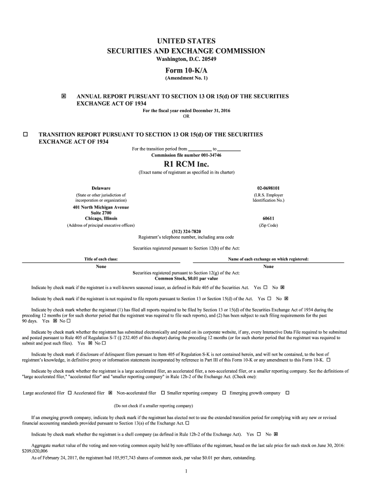 Fillable Online R1 RCM Inc. Fax Email Print - pdfFiller