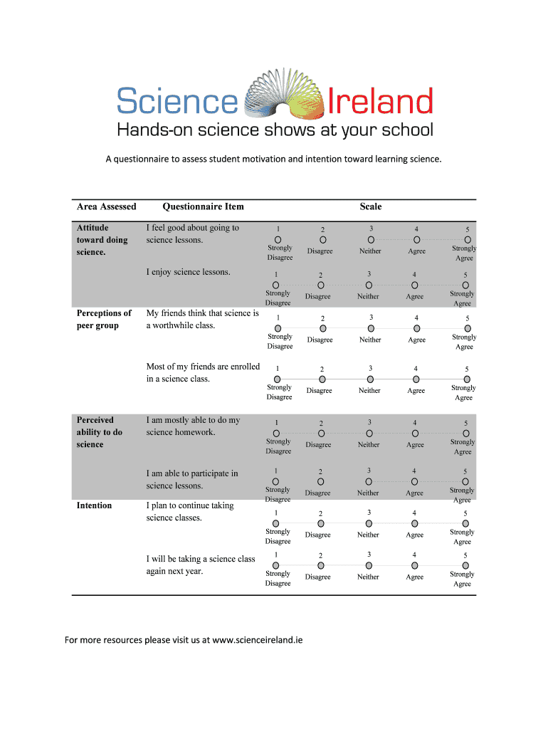 Fillable Online Views of nature of science questionnaire: Toward valid ...