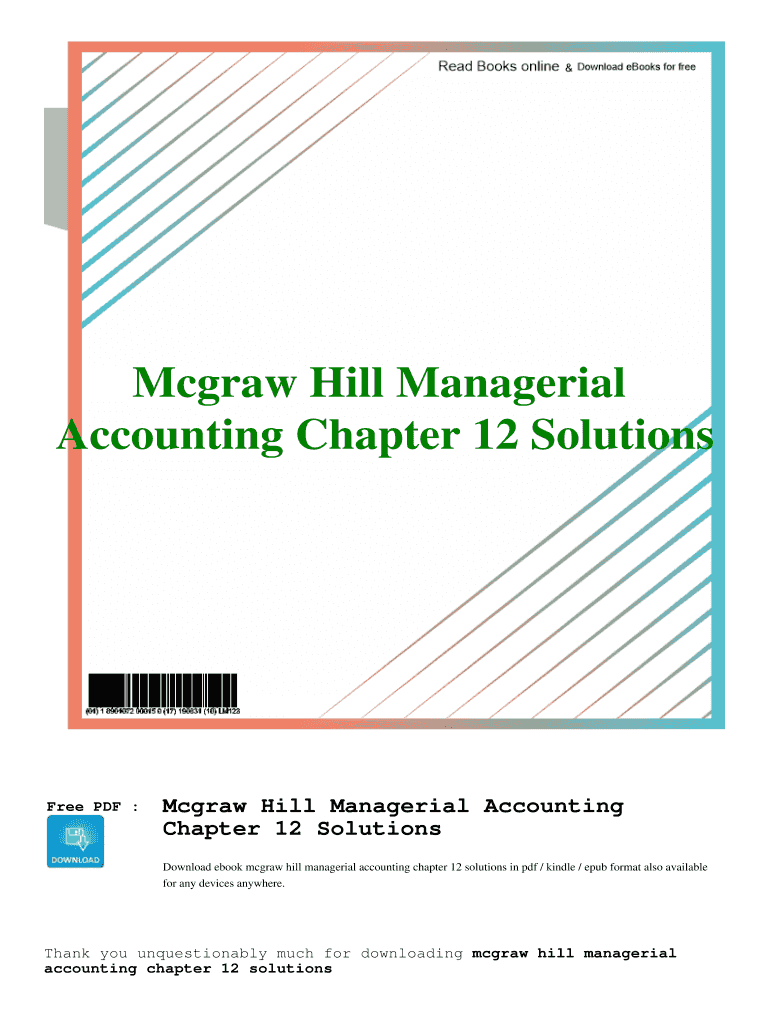Managerial Accounting Mcgraw Hill Solutions Pdf - Fill Online ...