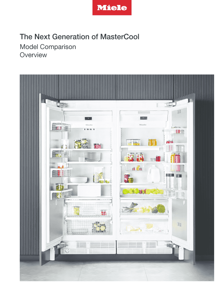 Fillable Online The Next Generation of MasterCool - Miele Fax Email Print - pdfFiller