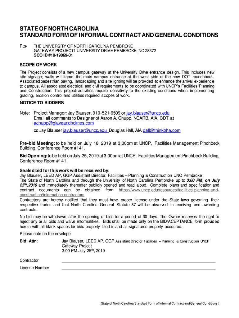 Fillable Online FormsThe University of North Carolina at Pembroke Fax ...