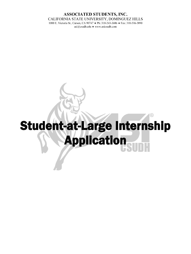 Fillable Online Associated Students Inc. - CSUDH Toro Link - California ...