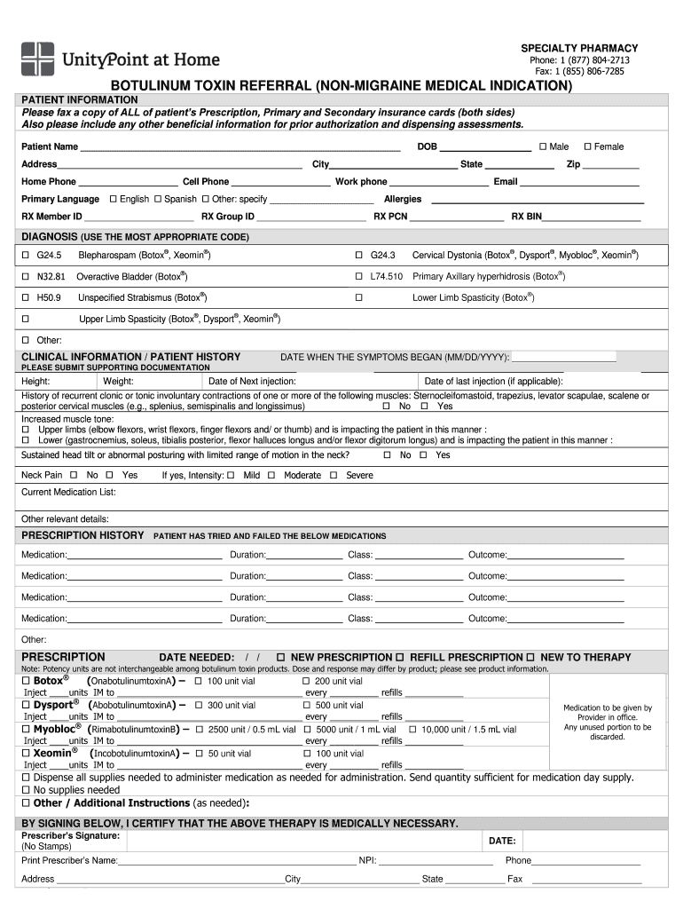 Fillable Online Specialty Pharmacy Services Enrollment Form - AvMed Fax ...