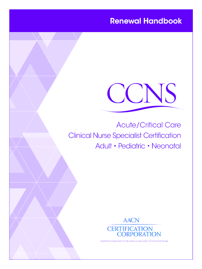 Fillable Online Board Certification - AACN Fax Email Print - pdfFiller